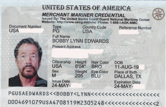 USCG 100-ton Captain License | Captain Bob Edwards
